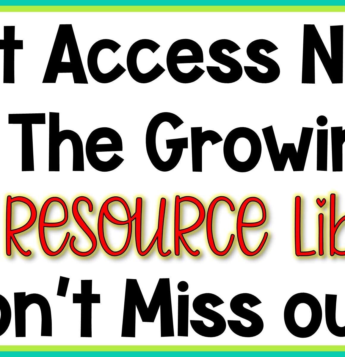 free resource library sign up - The Discovery Apple